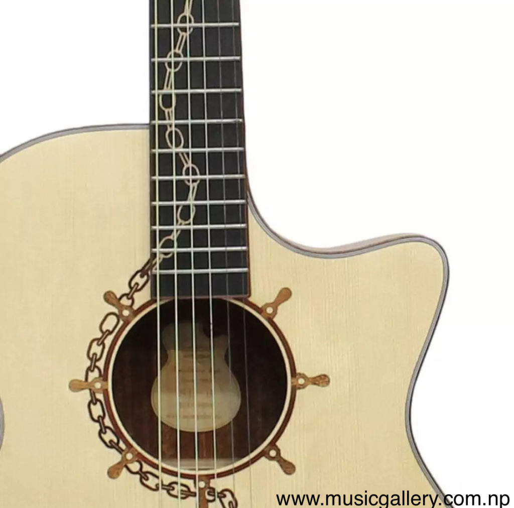 Yellow Sqoe SLB Marino Acoustic Guitar 40 inches Anchor Design With ...