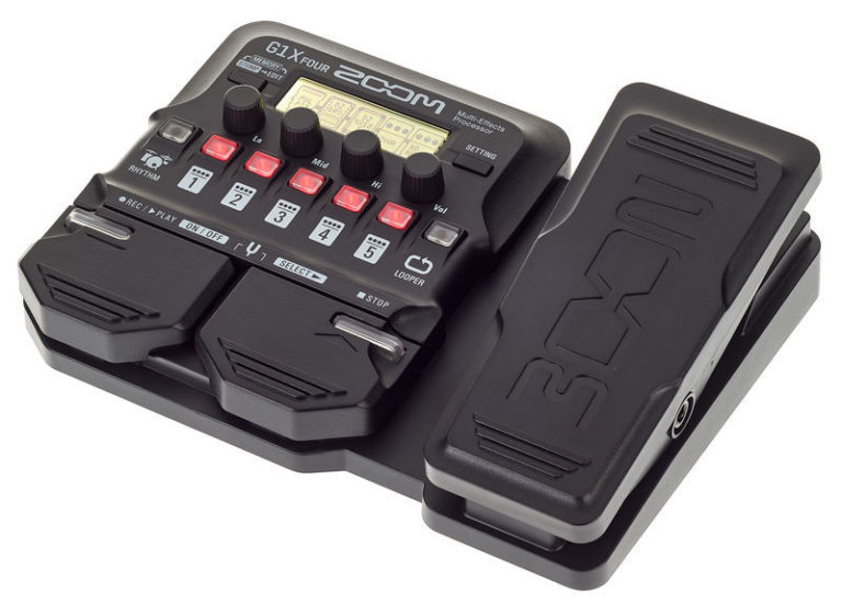 Zoom G1X FOUR Guitar Multi-Effects Processor with Expression Pedal ...