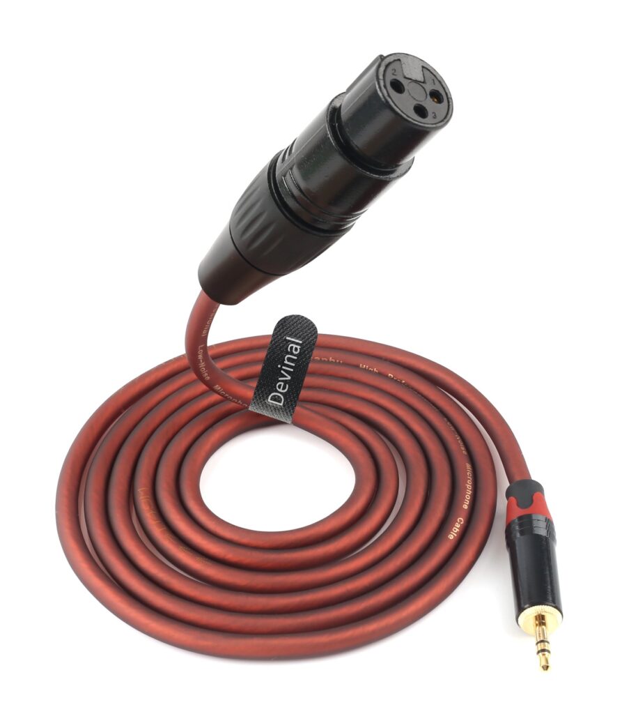 Female XLR to 1/8″ inch Microphone Cable, 3.5mm to 3 Pin XLR Female ...