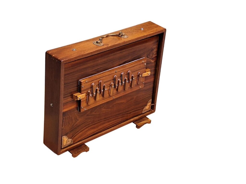 SHRUTI BOX~BIG SIZE (16″ X 12″ X 3″)~13 NOTES~440 Hz~TEAK WOOD~MANTRA ...