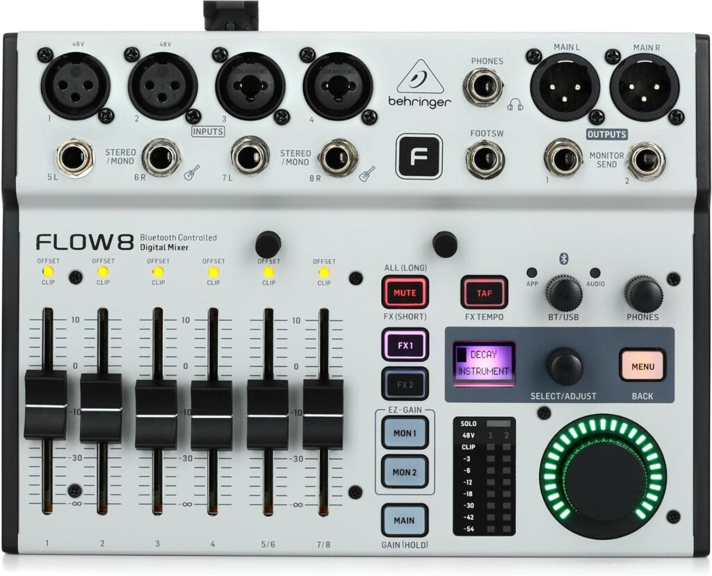 Behringer FLOW 8 8-input Digital Mixer with Bluetooth - Nepal Music Gallery